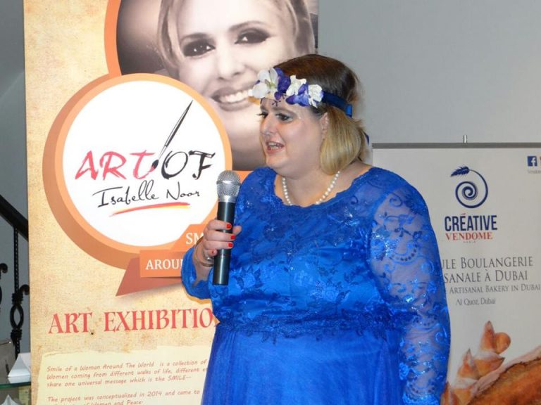 Isabelle Noor's Smile of a Woman art exhibition - Art in Dubai Abu ...